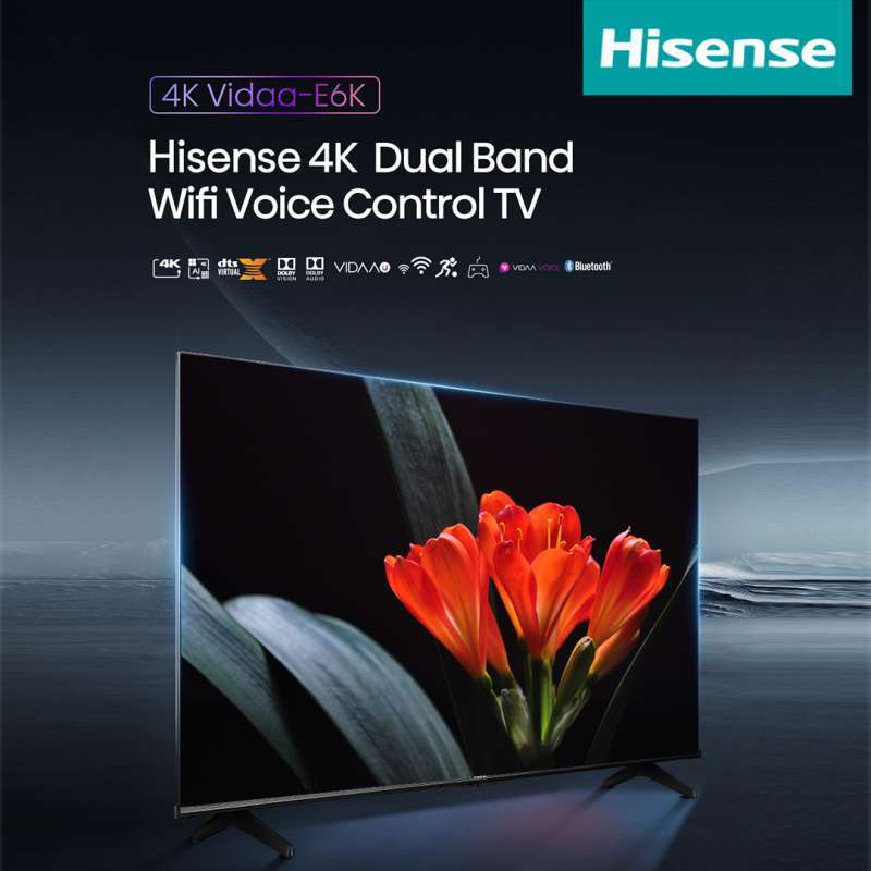 Promo Hisense 43e6k 43 Inch Vidaa Smart Tv-bezelles Design-dual Band ...