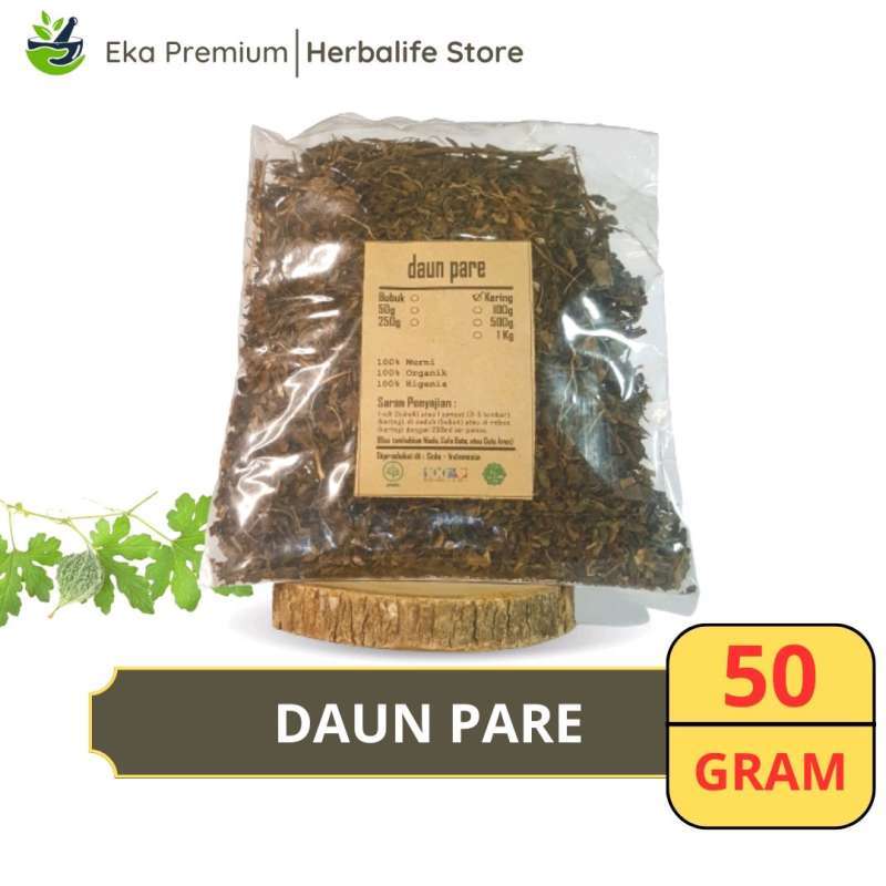 Promo Daun Pare Kering Asli Ramuan Rempah Herbal Murni Jamu Minuman ...