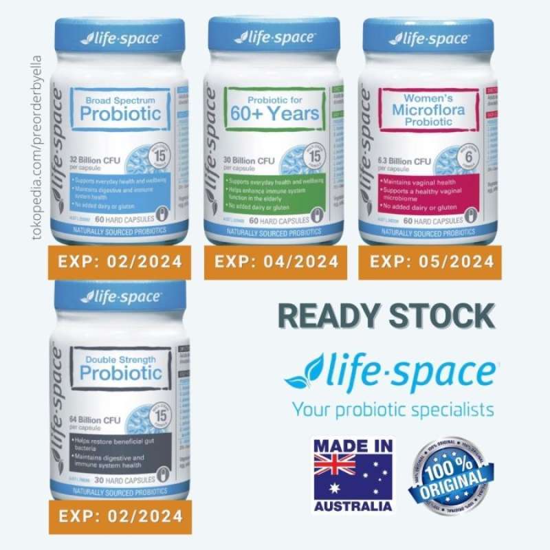 Jual Life Space Probiotic Broad Spectrum / 60 Years / Double ...