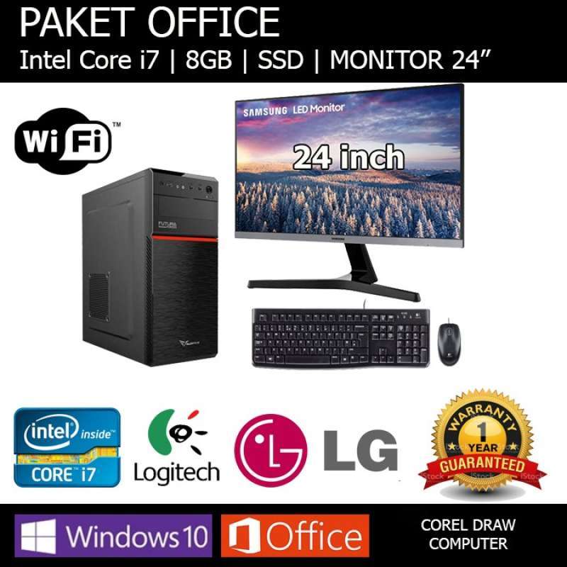 Promo Komputer Core I7 + Monitor 24 Inch Casing Regular Diskon 23% Di ...