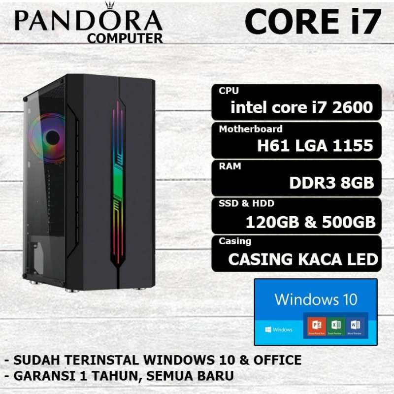 Promo Cpu Komputer Pc | Core I7 | Ram 8gb Diskon 23% Di Seller Gigaba ...