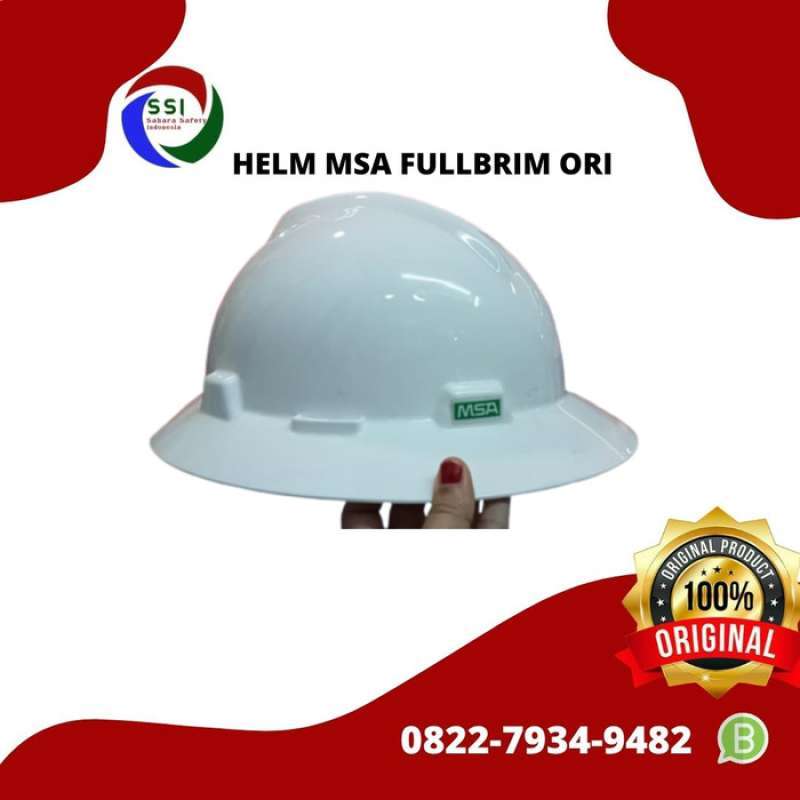 Promo Helm Safety MSA ORI / Safety Helmet / MSA V-Gard Full Brim ...