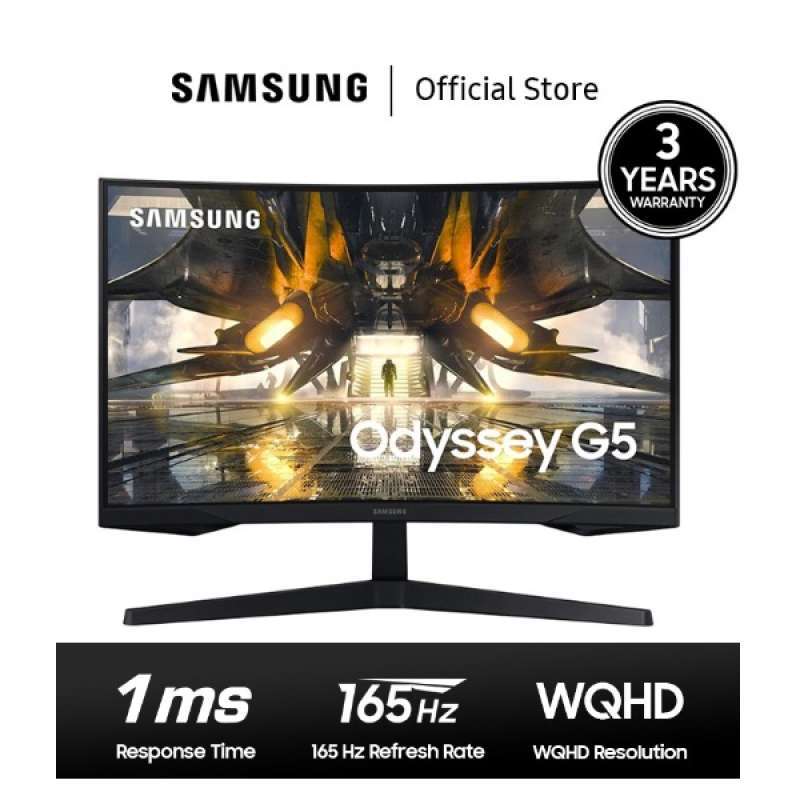 Promo SAMSUNG Odyssey G5 27 G55A VA QHD 165Hz Curved 1000R Gaming ...