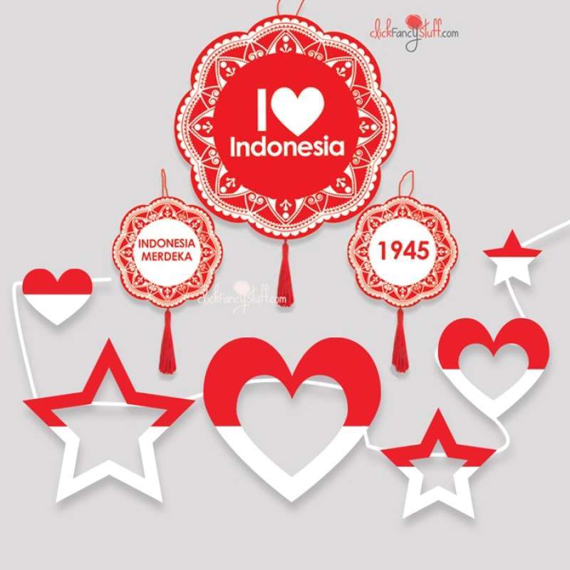 Promo hiasan dinding 17 Agustus HUT Republik Indonesia RI Kemerdekaan ...