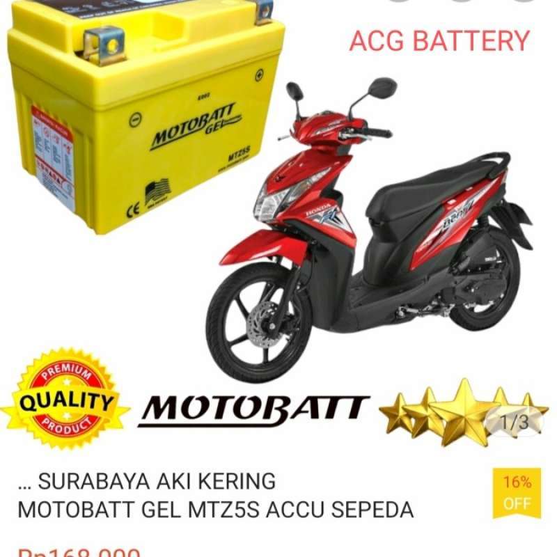 Promo Aki Motor Honda Beat Diskon 17% Di Seller Mekanik Handal - Cikoko, Kota Jakarta Selatan ...