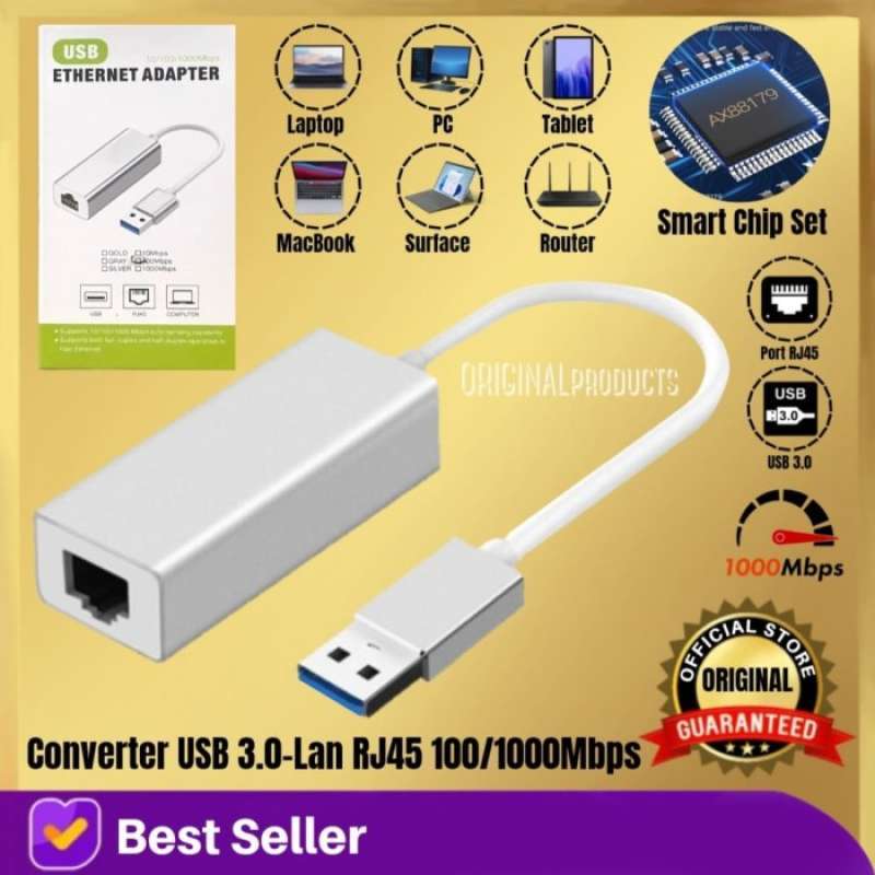 Promo usb 3.0 to LAN Ethernet rj45 100mbps Network Adapter Laptop PC ...
