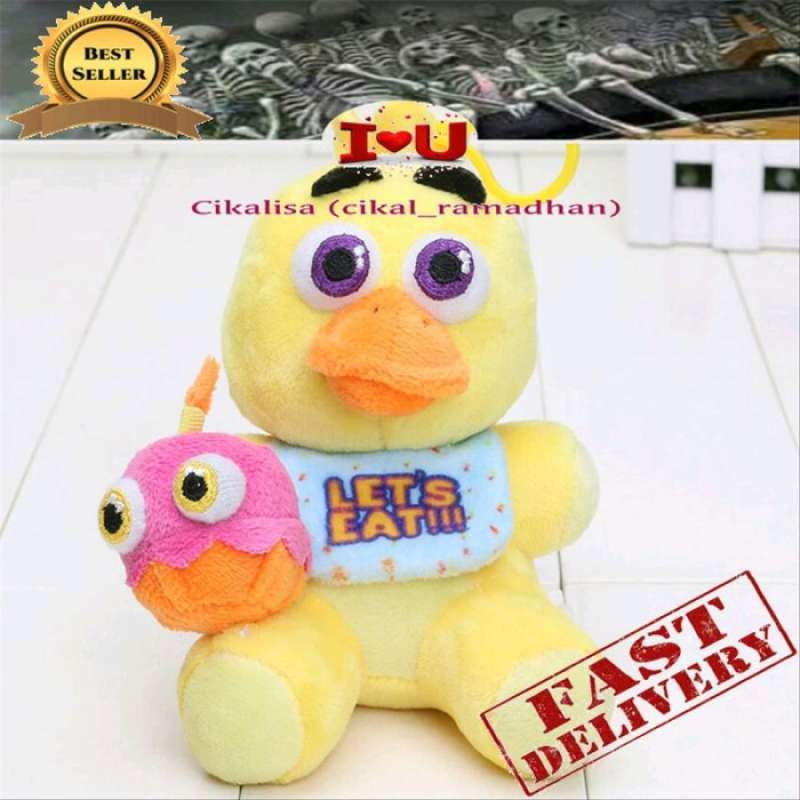 Promo Keychain Five Nights At Freddys - Fnaf Chica Diskon 23% di Seller ...