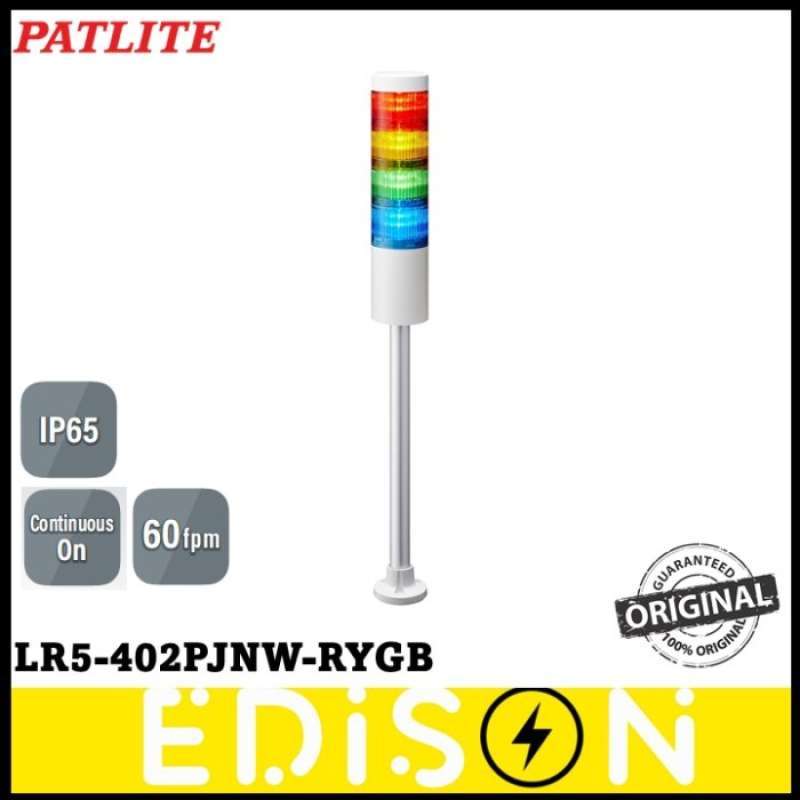 Promo PATLITE LR5-402PJNW-RYGB IP65 Tower Lamp 50mm Pole Mount (No Buzzer) Diskon 33% di Seller ...