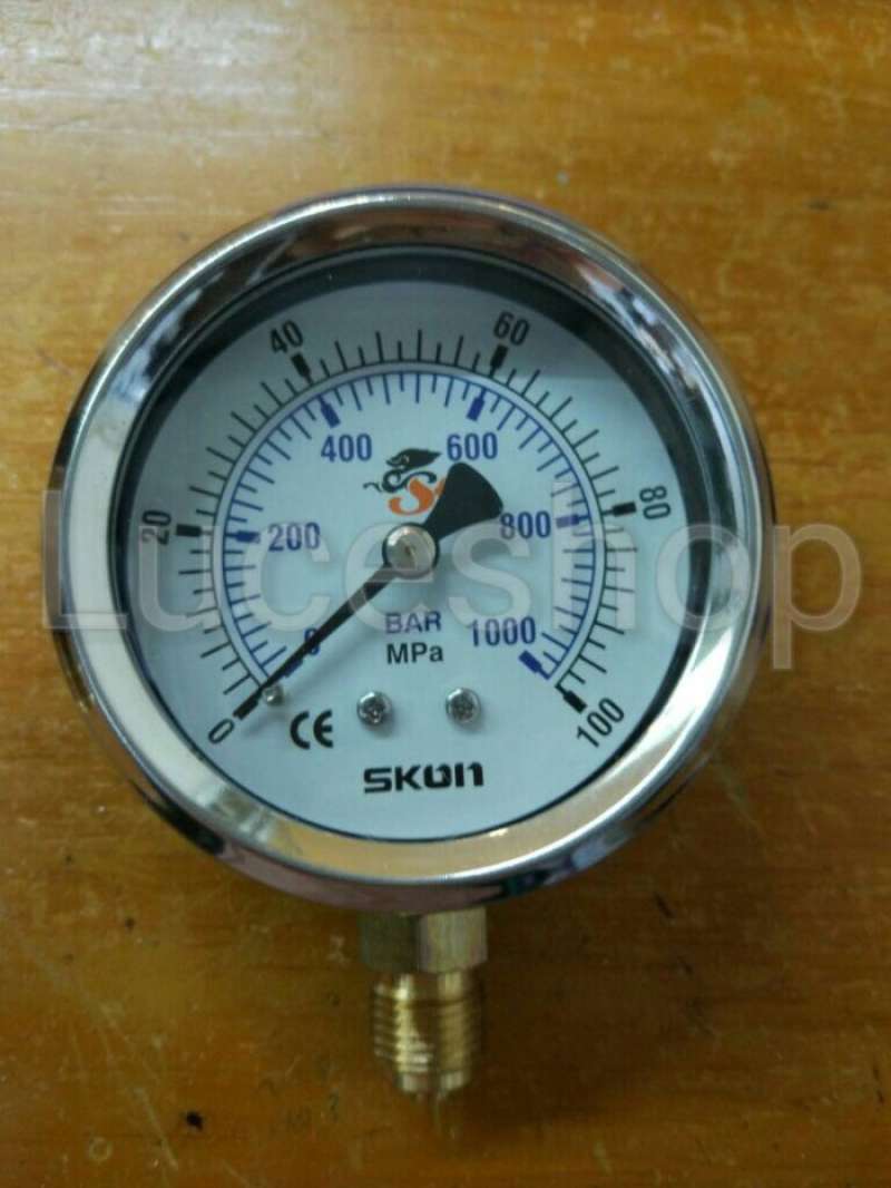 Promo 1000 Bar / 100 Mpa Pressure Gauge / Manometer 2,5 Inchi Diskon 23 ...