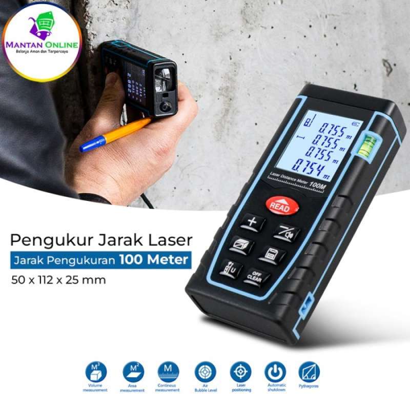 Promo Meteran digital Distance Meter / Laser Distometer 100 Meter like ...
