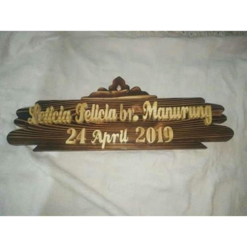 Promo Dekorasi Papan Nama Dari Kayu Nomer Rumah Papan Nama Hiasan ...