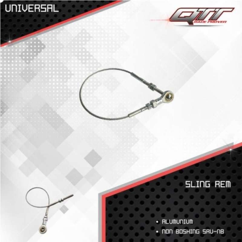Promo Qtt Racing Original Sling Kawat Rem Belakang Step Underbone Tanpa ...