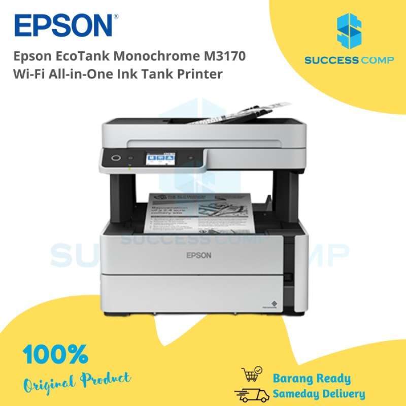 Promo Printer Epson M3170 Ecotank Monochrome Wi-Fi All-In-One Ink Tank ...