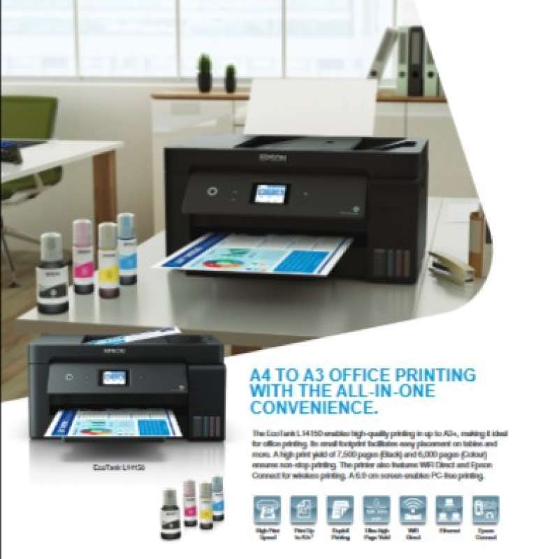 Jual Printer Epson L14150 A3+ Multifungsi Wi-Fi Duplex Print Scan Copy ...