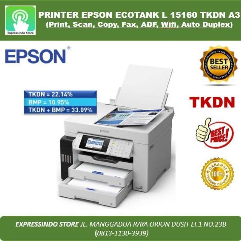 Jual Epson Ecotank L15160 A3 Wi-Fi Duplex All-In-One Ink Tank Printer ...