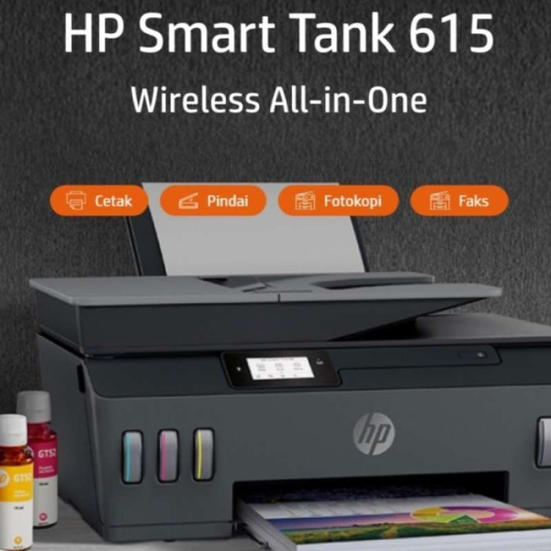 Promo Printer Hp Smart Tank 615 Print Scan Copy Fax Wireless Diskon 23% ...
