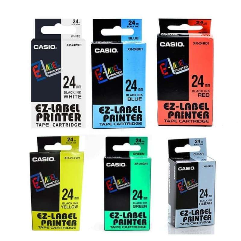 Jual Casio Ez Label Printer Tape Cartridge 24Mm di Seller Tunnel store ...