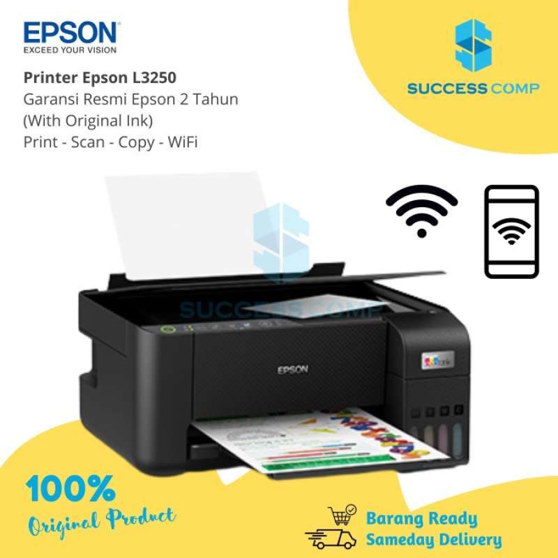 Promo Printer Epson L3250 All in One Wifi EcoTank Garansi Resmi Diskon ...