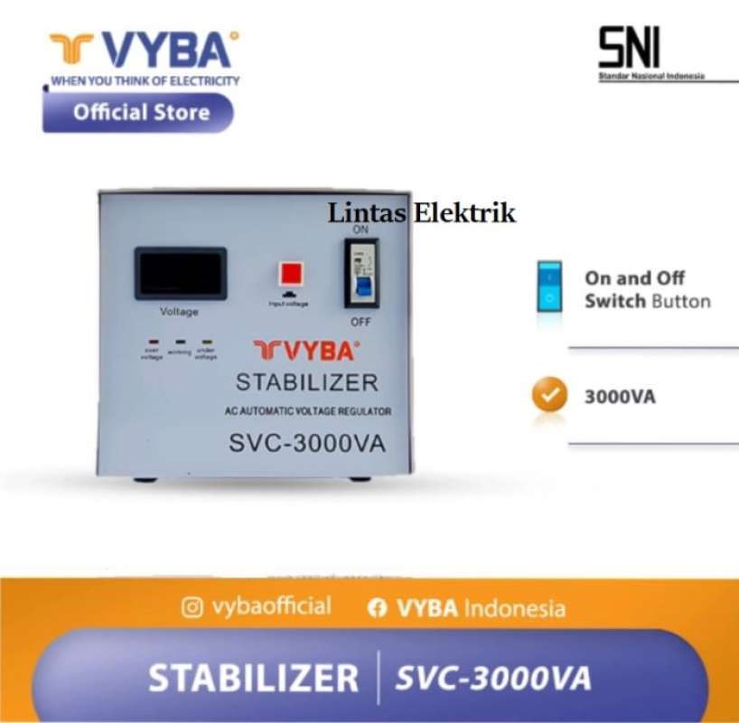Promo VYBA STABILIZER 3000VA / STAVOL 3000 VA FULL Kapasitas ASLI ...