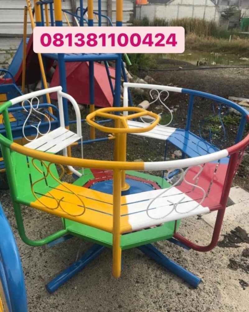 Jual Customer Anyer 2 Unit Mainan Galvanis Gelas Putar Dan Jungkitan di ...