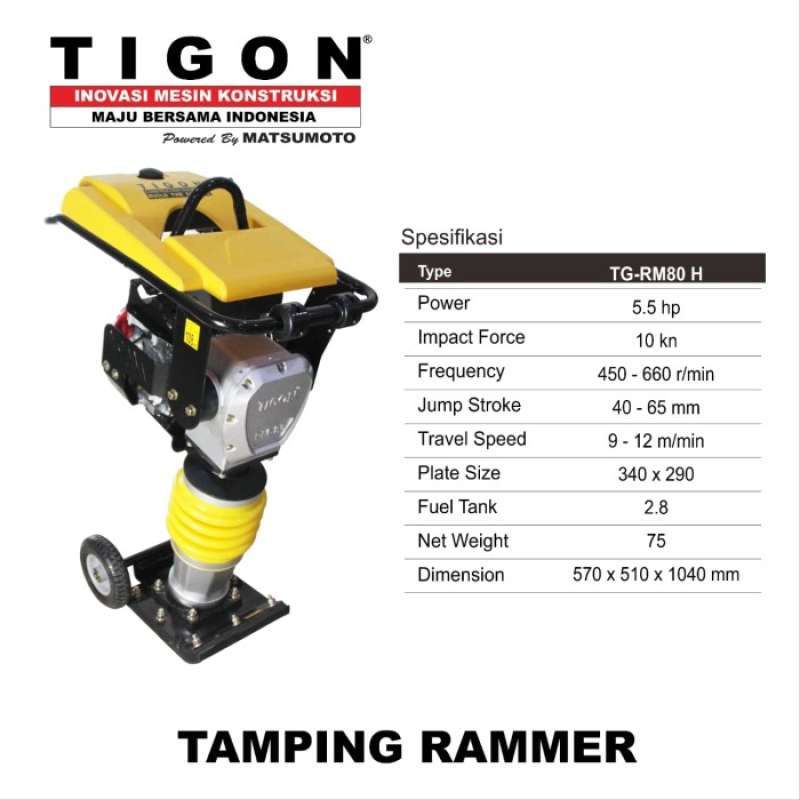 Promo Mesin Stamper Kuda Honda.. Plate Compactor Diesel Tigon Diskon 23 ...