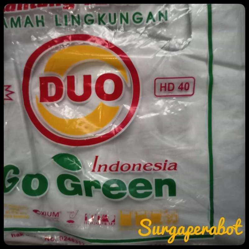 Promo Kantong Kresek Hd 40 Putih Duo Plastik Keresek Besar Diskon 2% Di ...