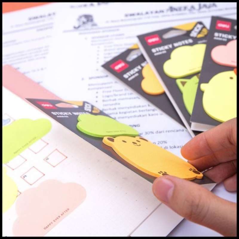 Promo Deli Animal 5 Sticky Notes 76 × 76 Mm 20 Lbr X2 | 4 Pola Dengan ...