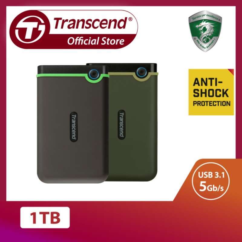 Promo Transcend External Hdd Storejet 25m3 [1tb] Diskon 23% Di Seller ...