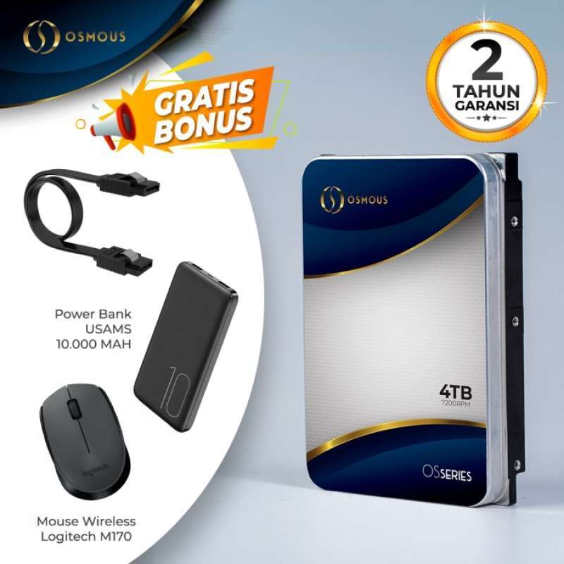 Promo Hardisk Hdd 4TB Osmous Blue Internal Sata 3.5 Hard Disk CCTV DVR NVR Diskon 23% di Seller ...