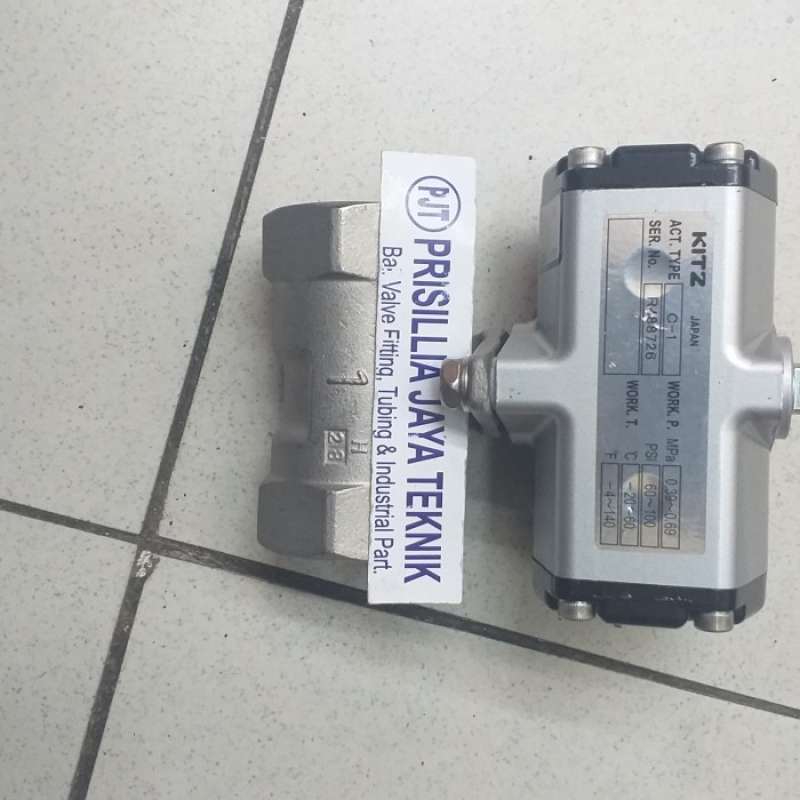 Promo pneumatic actuator ball valve kitz ss316 type c1 figur cute 1/2 ...