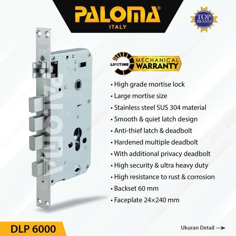 Promo PALOMA DLP 6000 Digital Lock Smart Home Kunci Pintu Door Handle ...