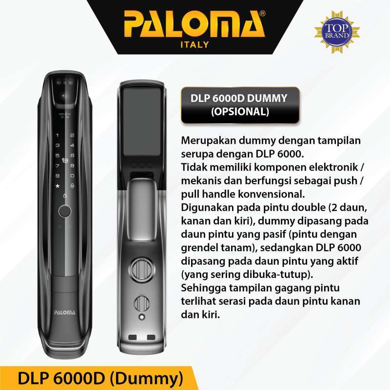 Promo PALOMA DLP 6000 Digital Lock Smart Home Kunci Pintu Door Handle ...