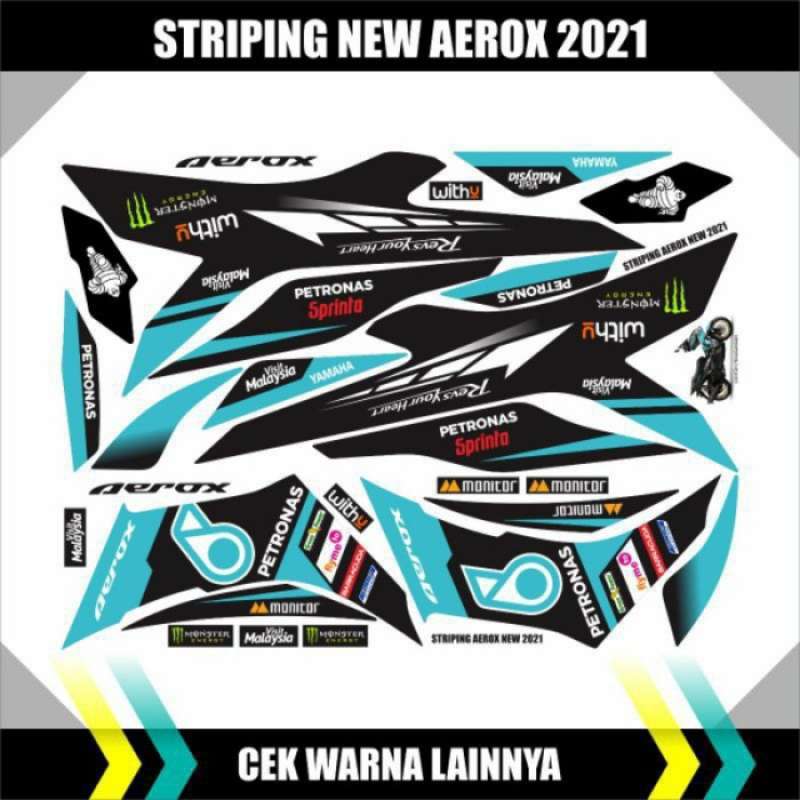 Jual STRIPING STICKER YAMAHA AEROX NEW / BARU 2021 di Seller ...