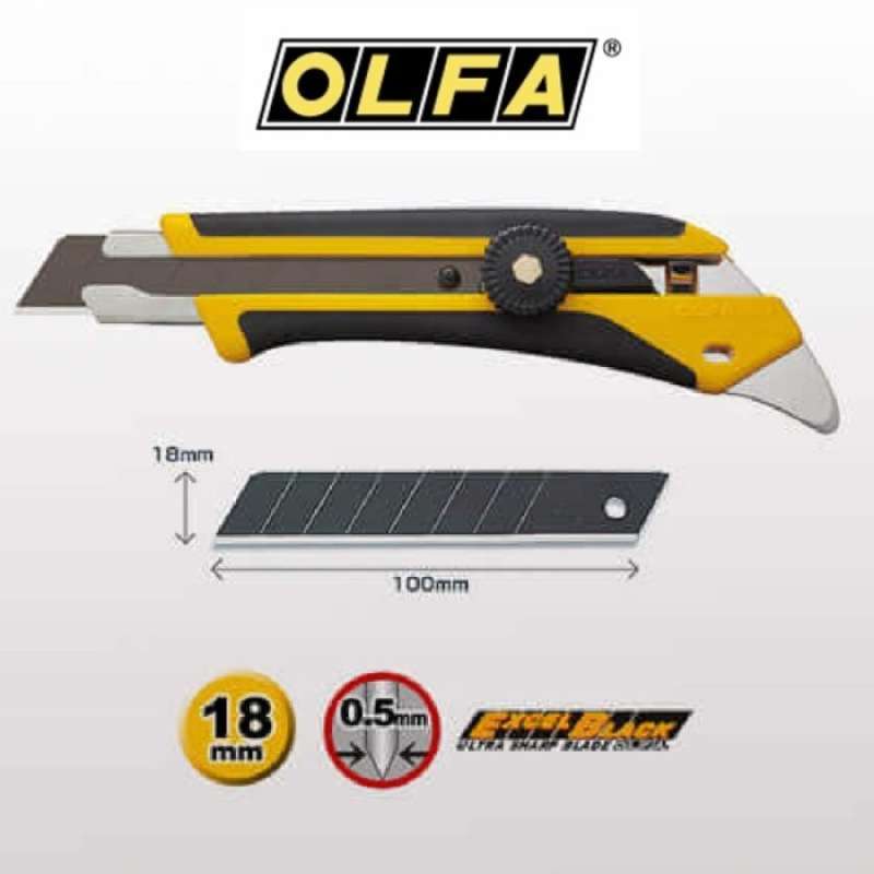 Jual Pisau Cutter 18mm Snap-off Blade Cutter L-5 Olfa Japan Di Seller Cetakanmu Store - Duri ...