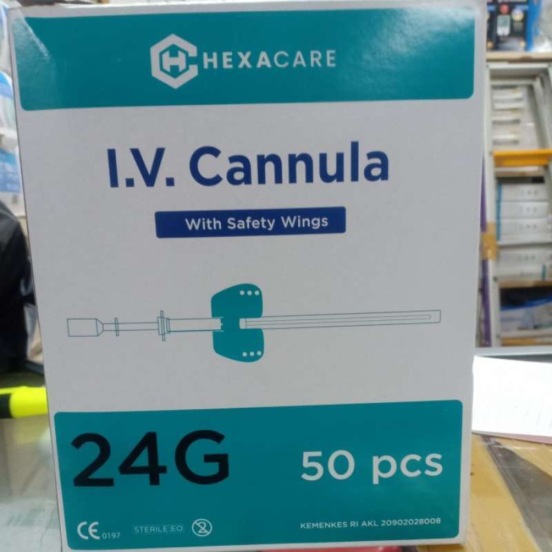 Jual Iv Cannula With Wings Hexacare / Jarum Infus Iv Catheter ...