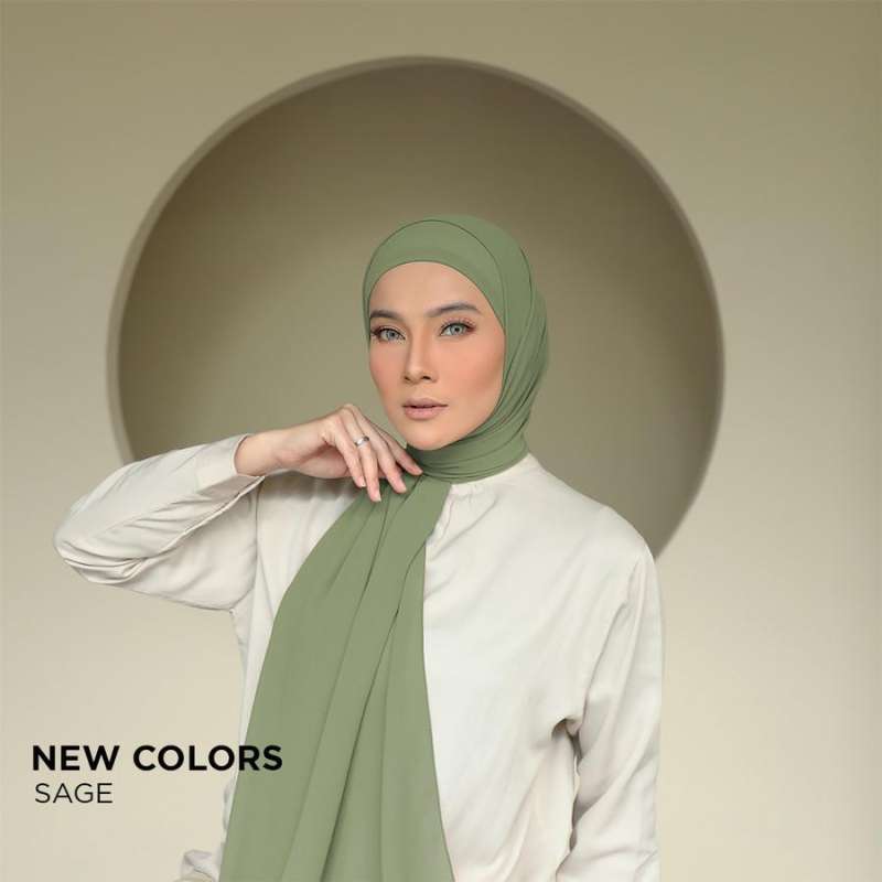 Jual Pashmina Inner 2 In 1 - Moss Green Di Seller Moderia Casual ...