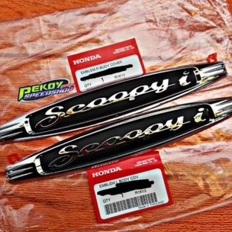 Promo Emblem Scoopy Original Honda Thailand Scoopy Fi Karbu 110i Diskon ...