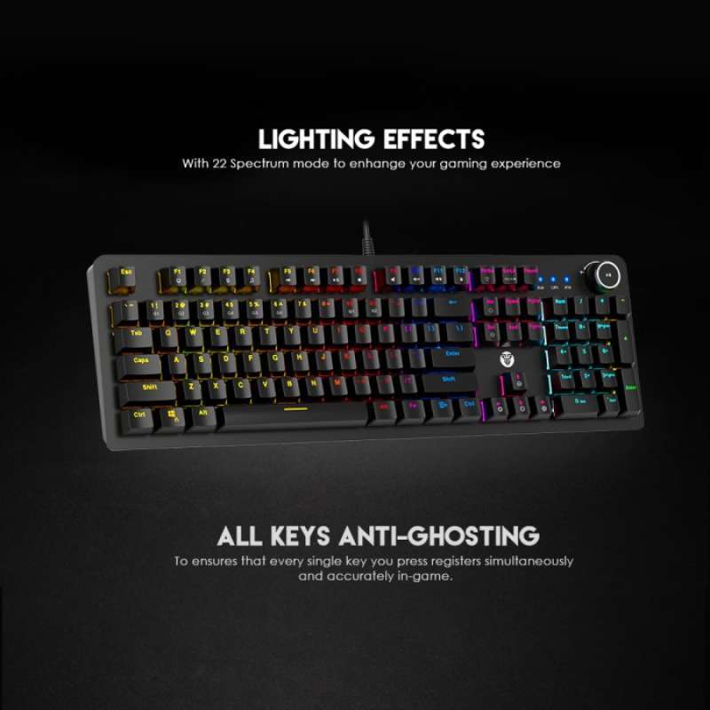 Jual Fantech Maxpower Mk853 Mechanical Keyboard Gaming - Blue (clicky ...