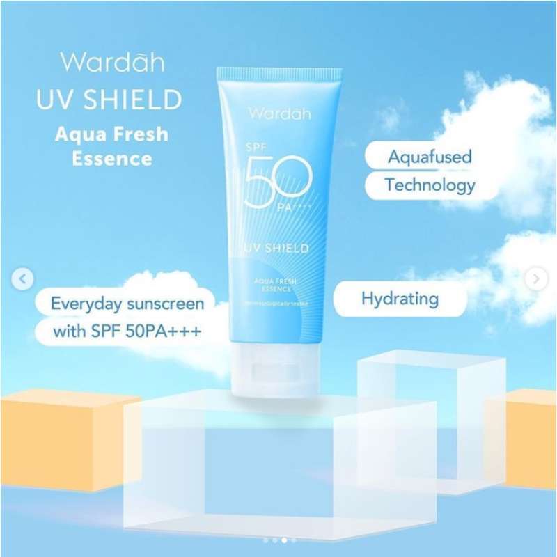Jual WARDAH UV Shield Essential SPF30PA+++ | Aqua Fresh Essence | Active Protection Serum ...
