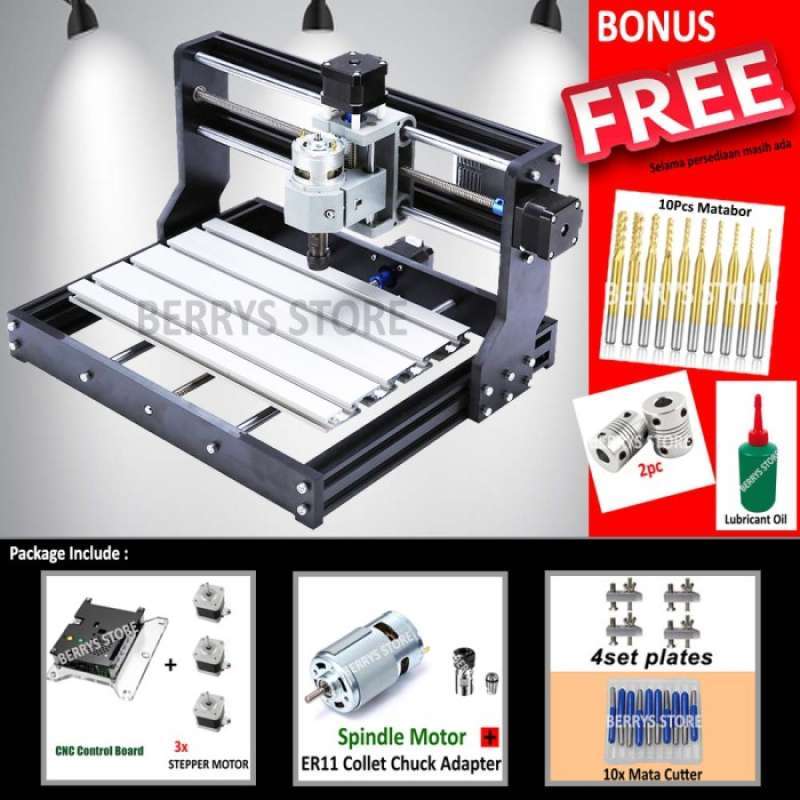 Promo MESIN CNC MINI ROUTER MILLING CUTTING GRAFIR PCB KAYU AKRILIK ...