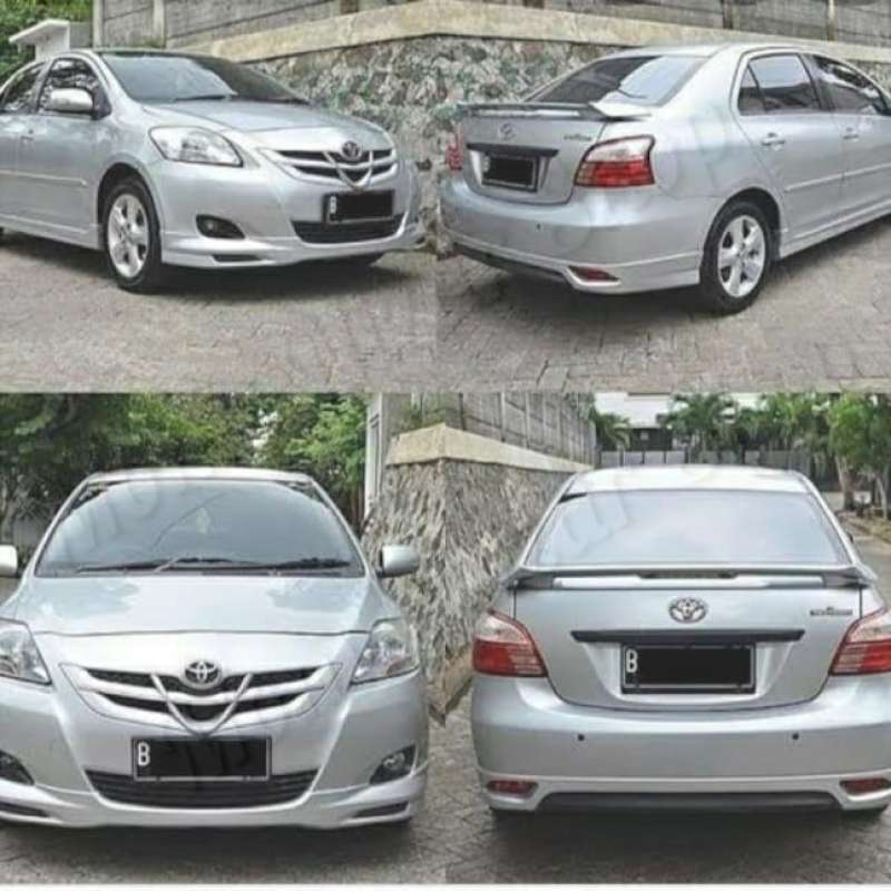 Jual Bodykit toyota Vios gen 2 model toms bahan fiberglas BONUS SPOILER ...