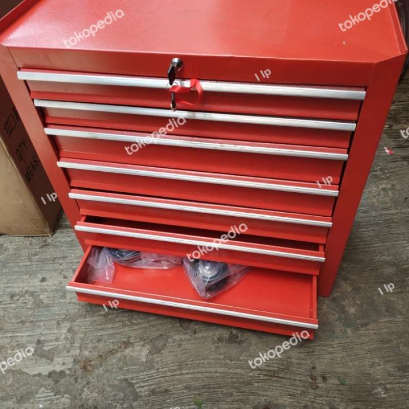 Promo Lemari Tool Box Roller Cabinet 7Drawers Smooth Action Slide ...