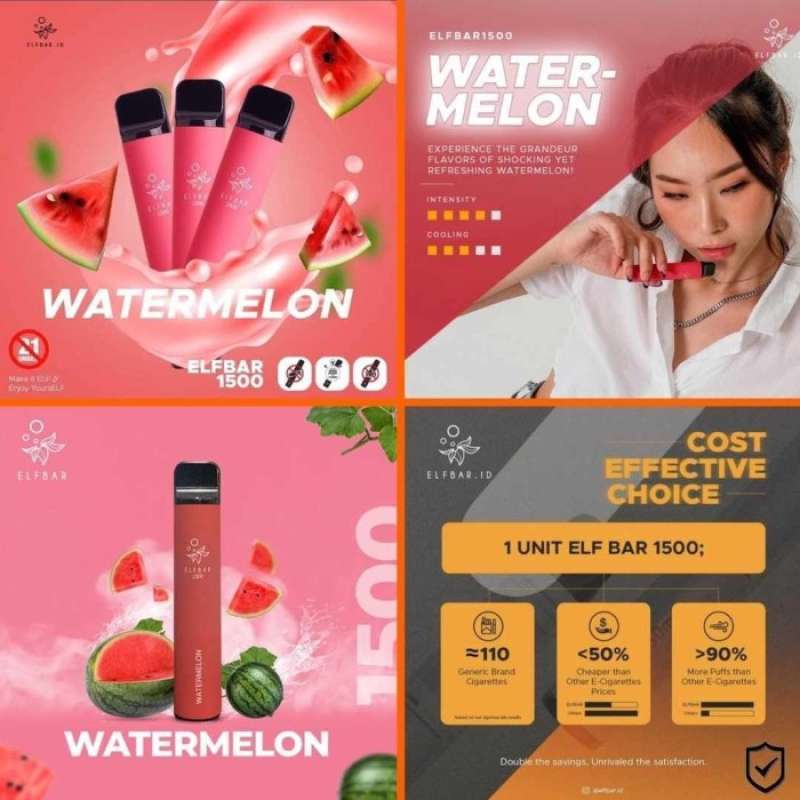 Jual Elfbar Elf Bar 1500 Puffs Disposable Vape - Lychee Ice Di Seller ...