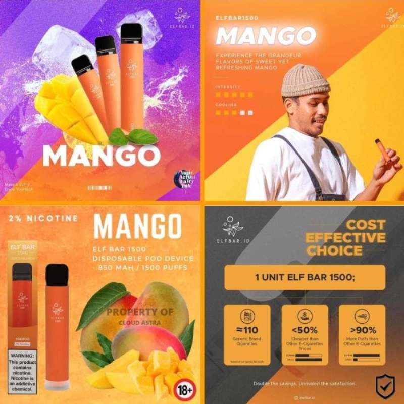 Jual Elfbar Elf Bar 1500 Puffs Disposable Vape - Lychee Ice Di Seller ...
