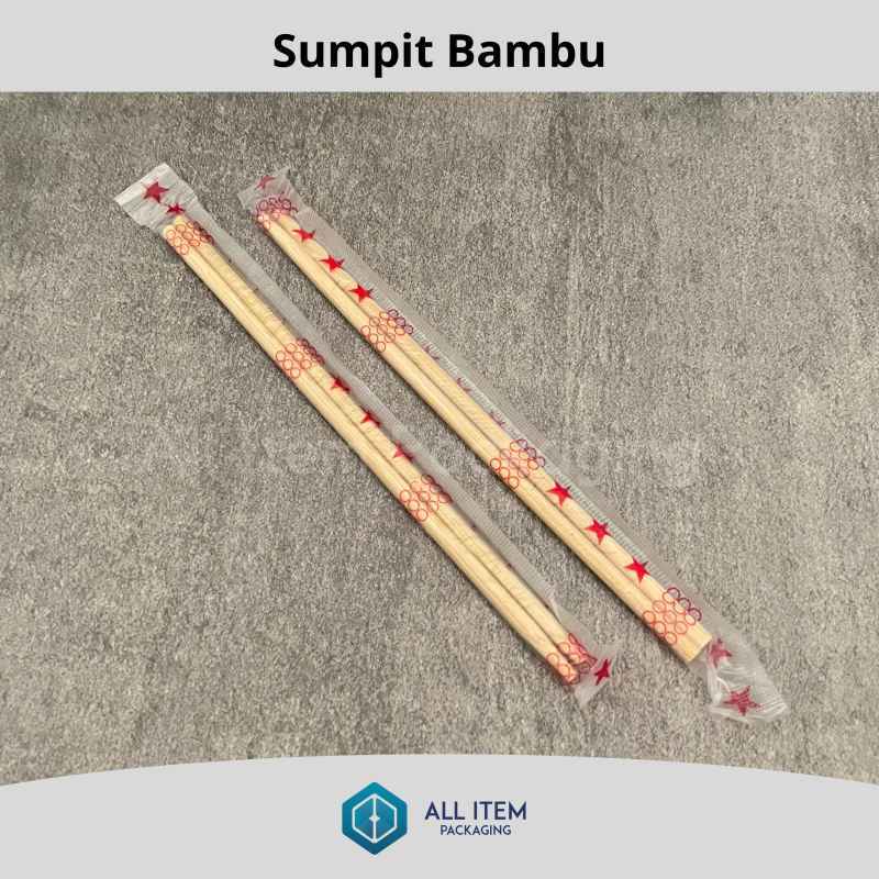 Jual Sumpit Bambu Steril Isi 20 Pasang Sumpit Makan Kayu @20 Pcs Di ...