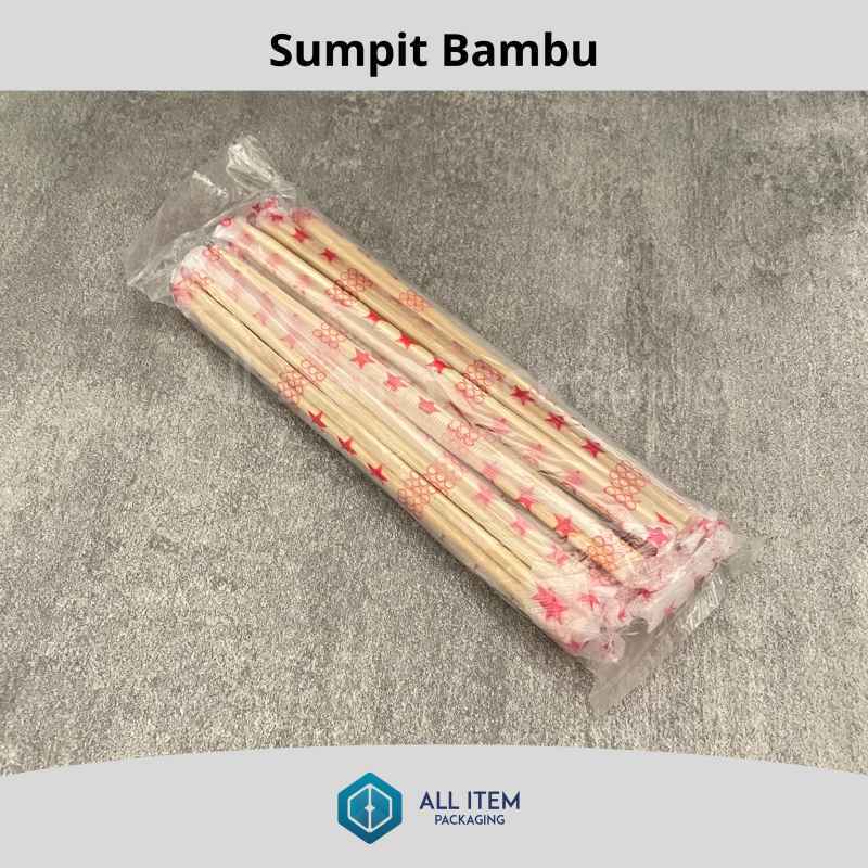 Jual Sumpit Bambu Steril Isi 20 Pasang Sumpit Makan Kayu @20 Pcs Di ...