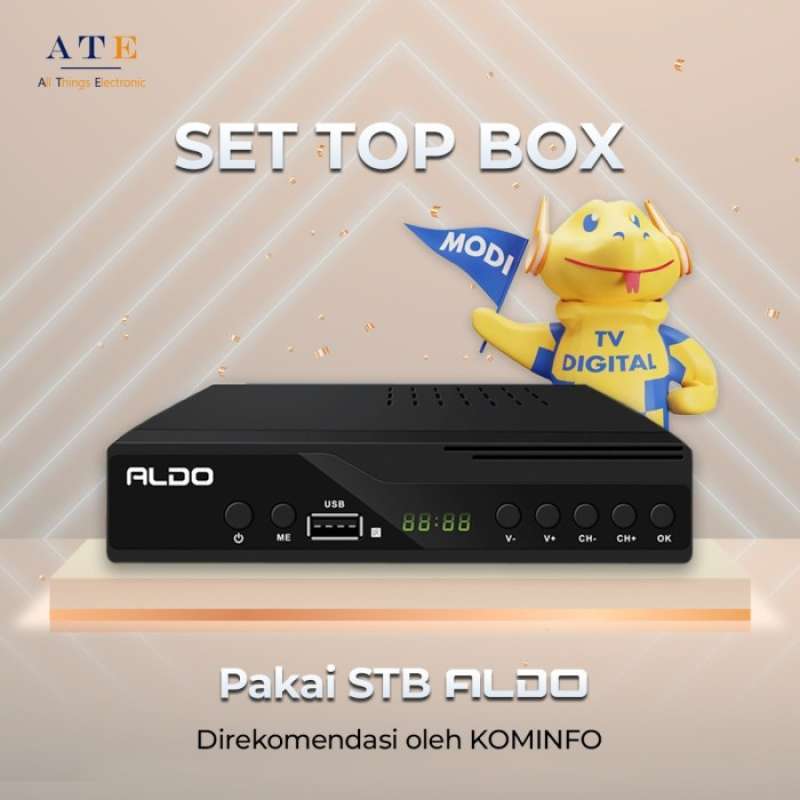 Promo Set Top Box STB DVB T2 Aldo Full HD SNI TV Digital Rekomendasi ...