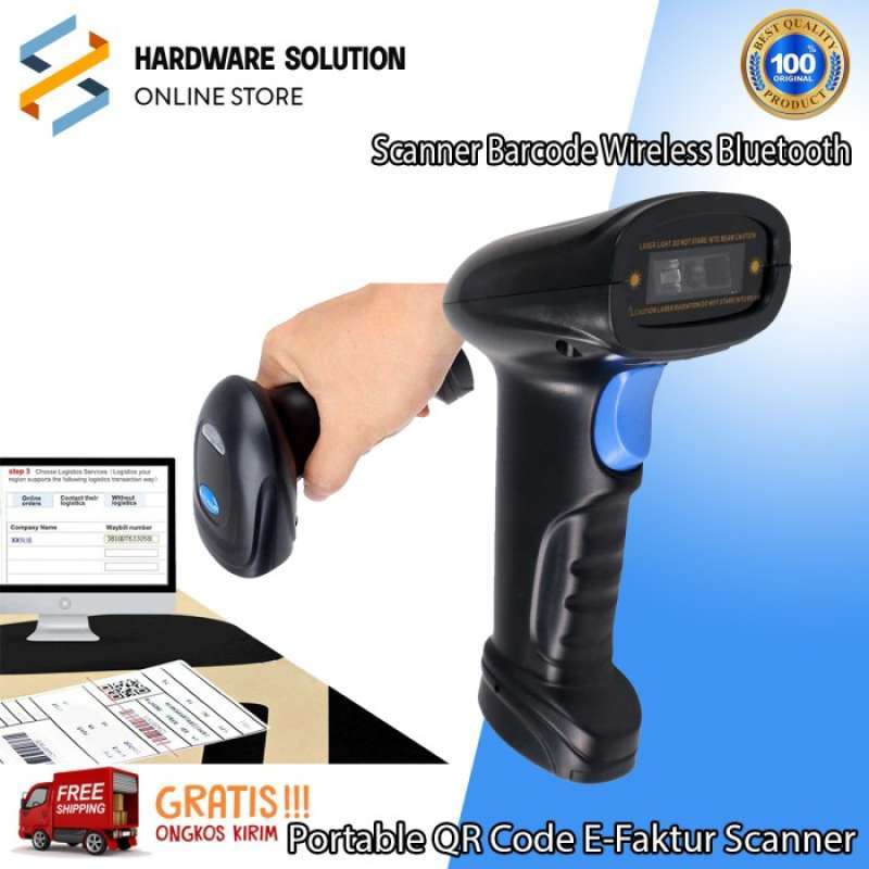 Promo Scanner Barcode Wireless Bluetooth Portable Qr Code E-Faktur ...