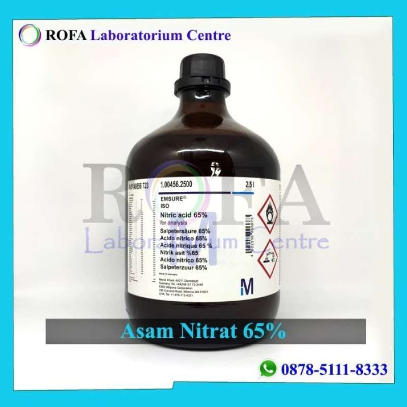 Promo Asam Nitrat / Nitric Acid / Hno3 65% Pro Analis Merck Eceran 100 ...