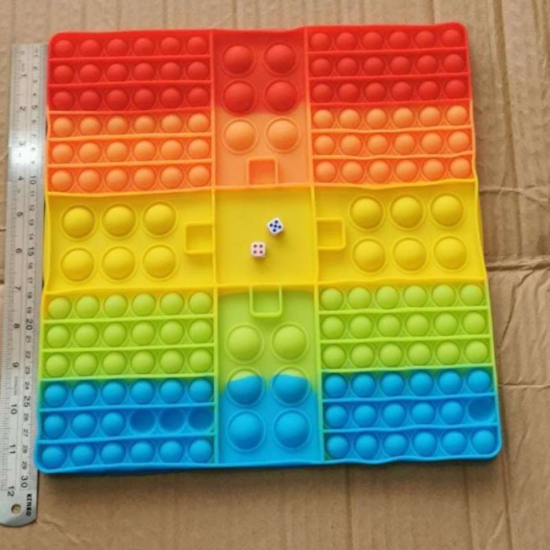 Promo Pop It Jumbo - Ludo Dadu Rainbow Diskon 33% Di Seller Toys Island ...